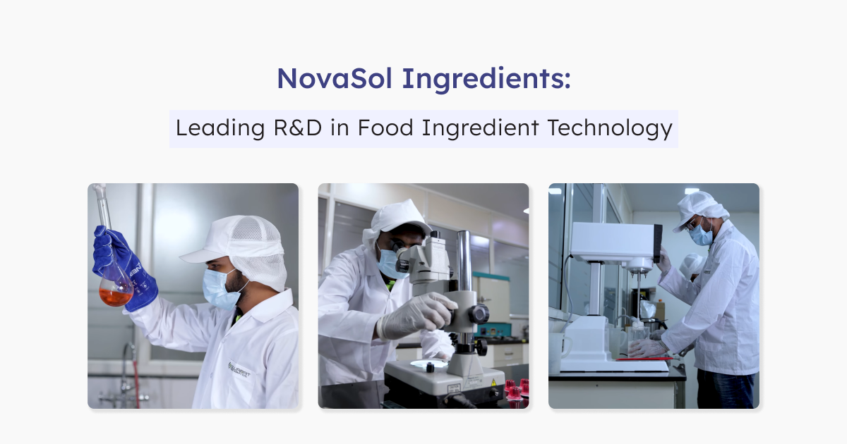 Leading Food Ingredient R&D Center - NovaSol Ingredients